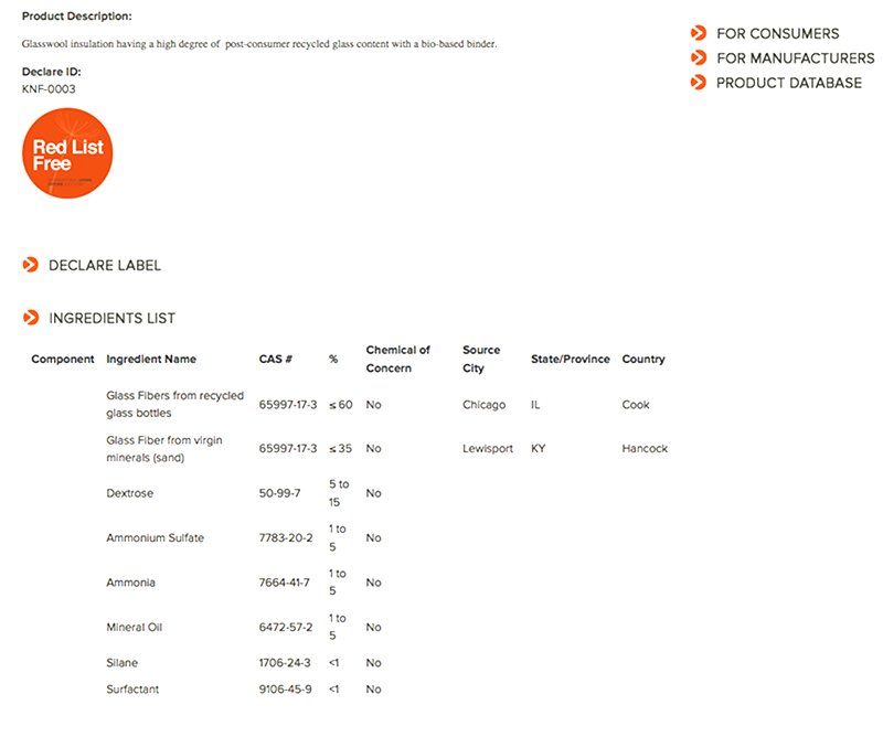 Transparency Is the Secret Ingredient in "Declare" Products | BuildingGreen